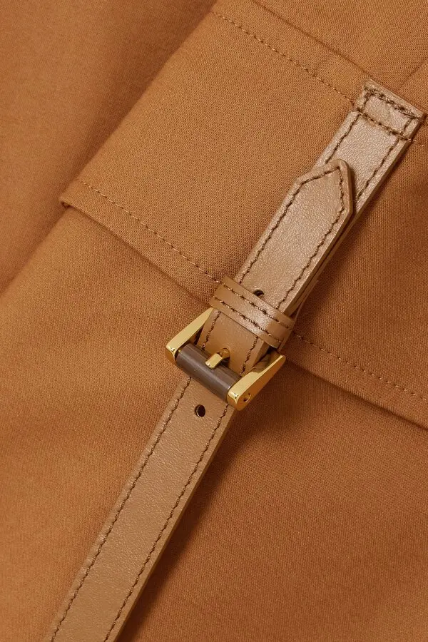 Max Mara Edda Cotton-blend Poplin Cargo Pants