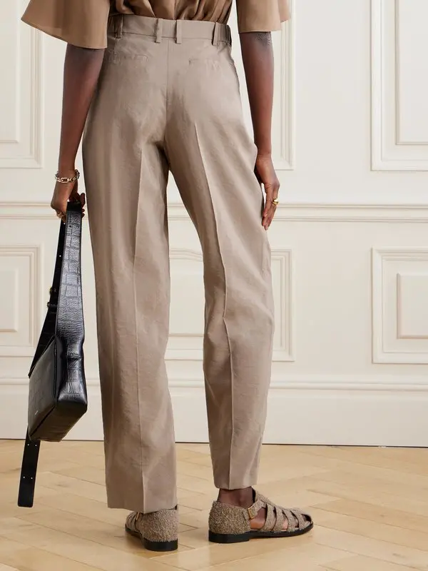 JOSEPH Tarn Pleated Wide-leg Pants