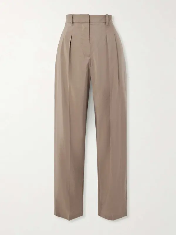 JOSEPH Tarn Pleated Wide-leg Pants