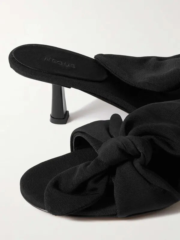 NEOUS Diana Bow-detailed Grosgrain Sandals
