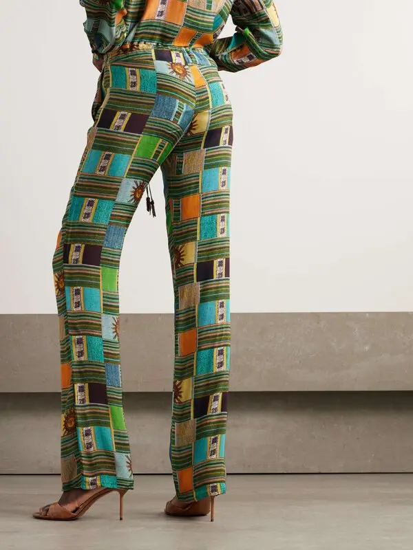 SIEDRES Tara Printed Cotton-blend Pants