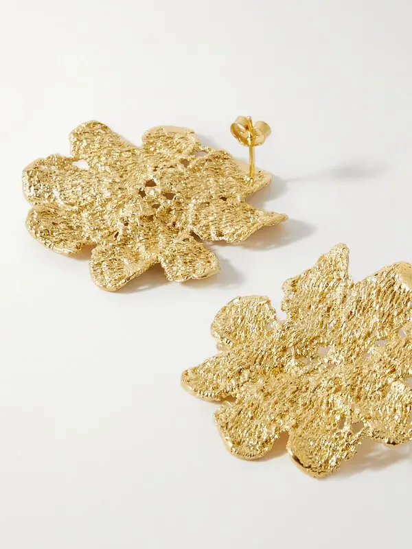 YSSO Anemone -plated Earrings