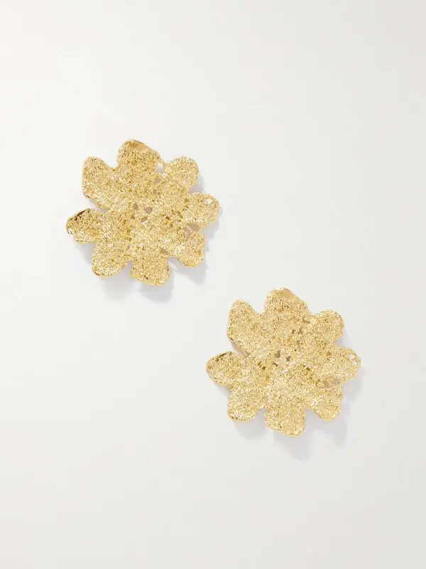 YSSO Anemone -plated Earrings