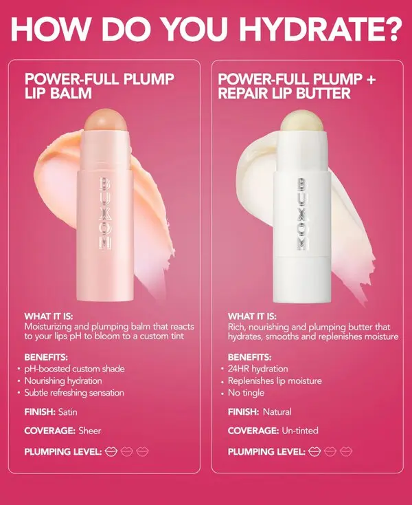 BUXOM Power-full Plump + Repair Lip Butter - Translucent