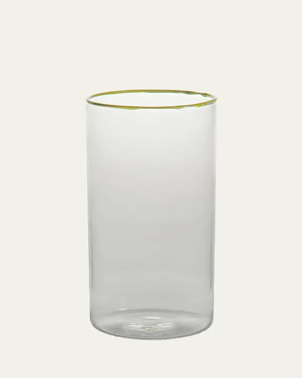 TUTTOATTACCATO Highball Glass, 15.2 Oz - Lemon Yellow