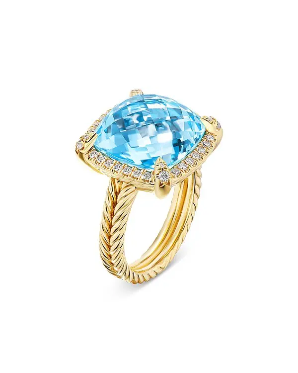 David Yurman Chatelaine Ring - Blue/gold
