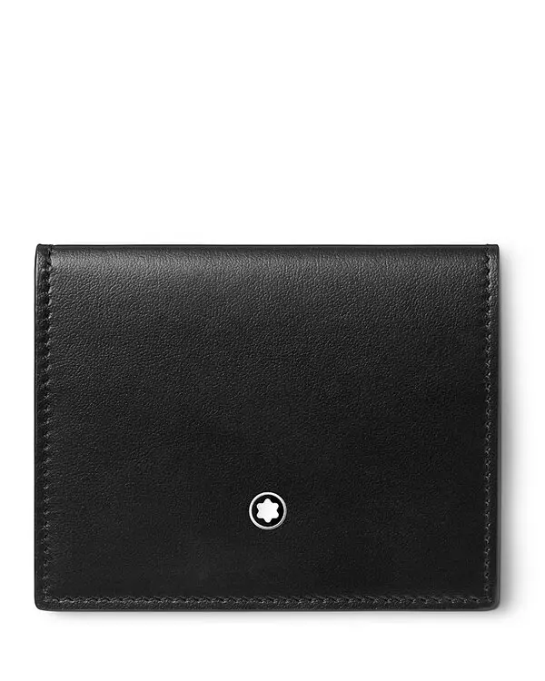 Montblanc Meisterstuck 4cc Soft Leather Card Holder - Black