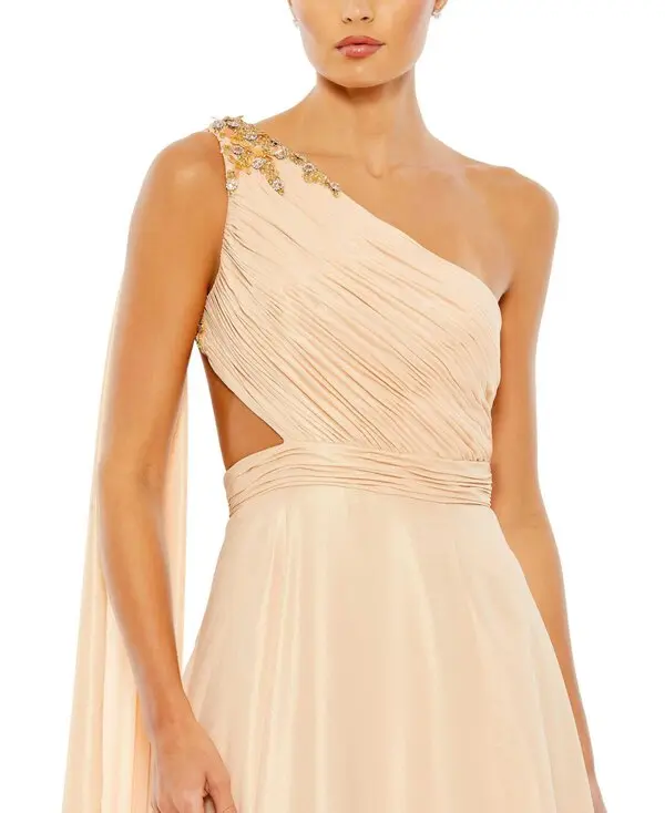 nude flowy dress ALIVIA