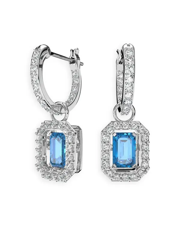 Swarovski Millenia Blue Crystal Drop Earrings Blue/Silver