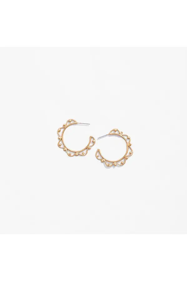 SOKO Imba Midi Hoop Earrings - Gold