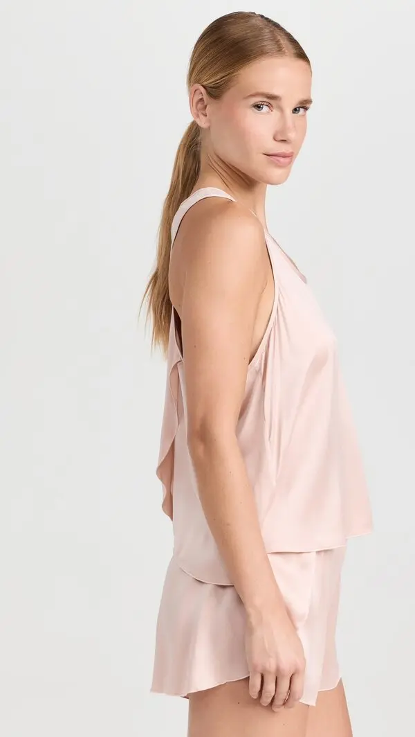 Lunya Washable Silk Tulip Back Set - Delicate Pink