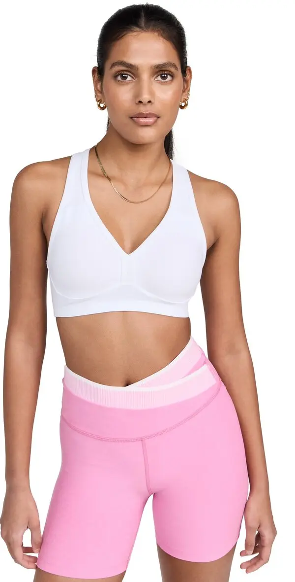 Beyond Yoga Spacedye Lift Your Spirits Bra - Cloud White