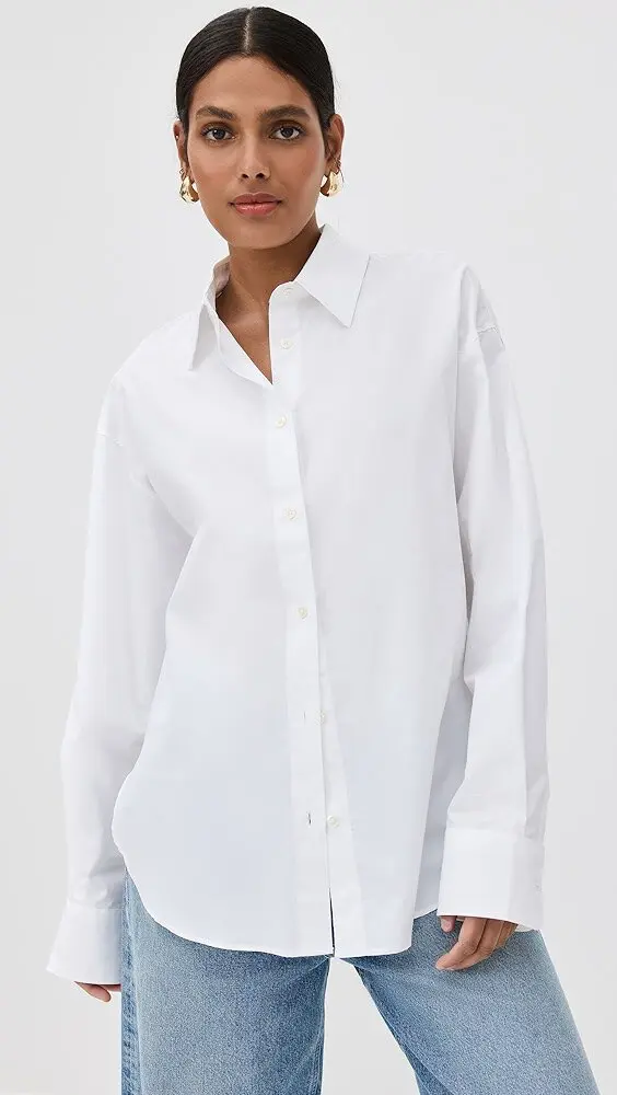 Sold Out NYC Collared Button-up Shirt - White