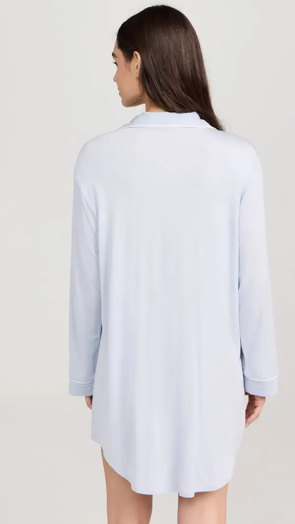 Eberjey Gisele Sleepshirt - Ice Blue/ivory