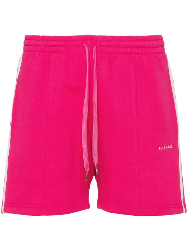 P.a.r.o.s.h Striped Jersey Shorts - Pink