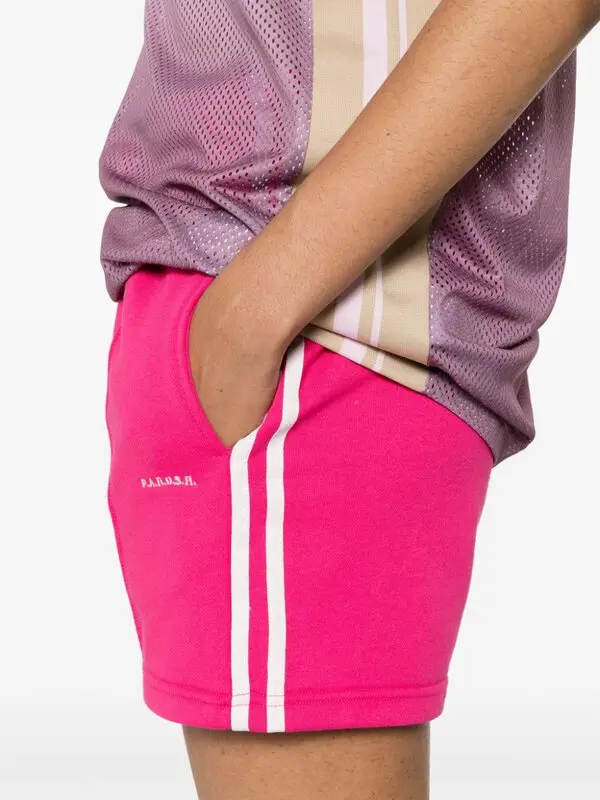 P.a.r.o.s.h Striped Jersey Shorts - Pink