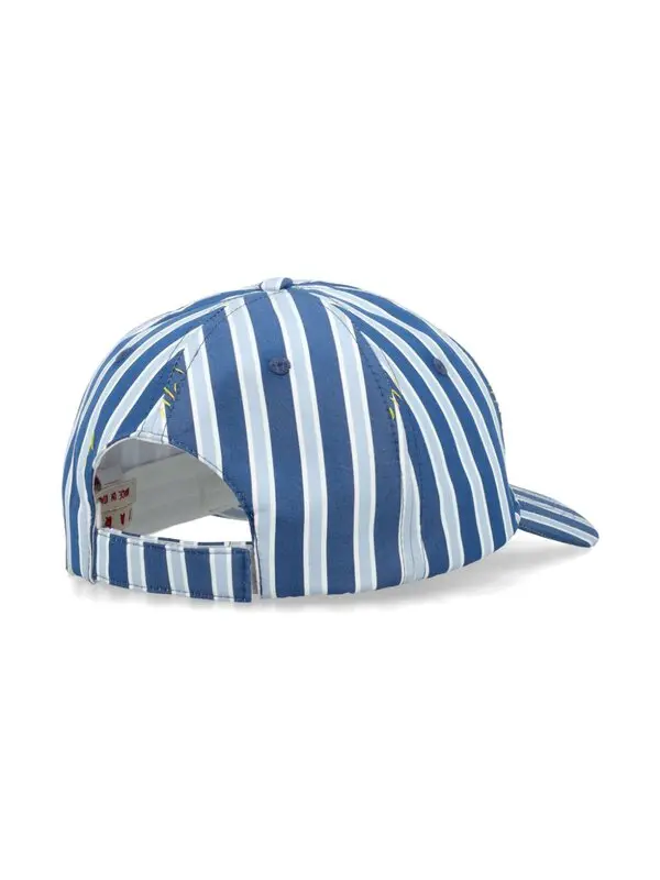 Marni Striped Cotton Baseball Cap