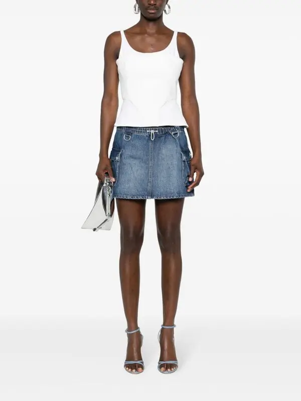 Coperni Denim Cargo Mini Skirt