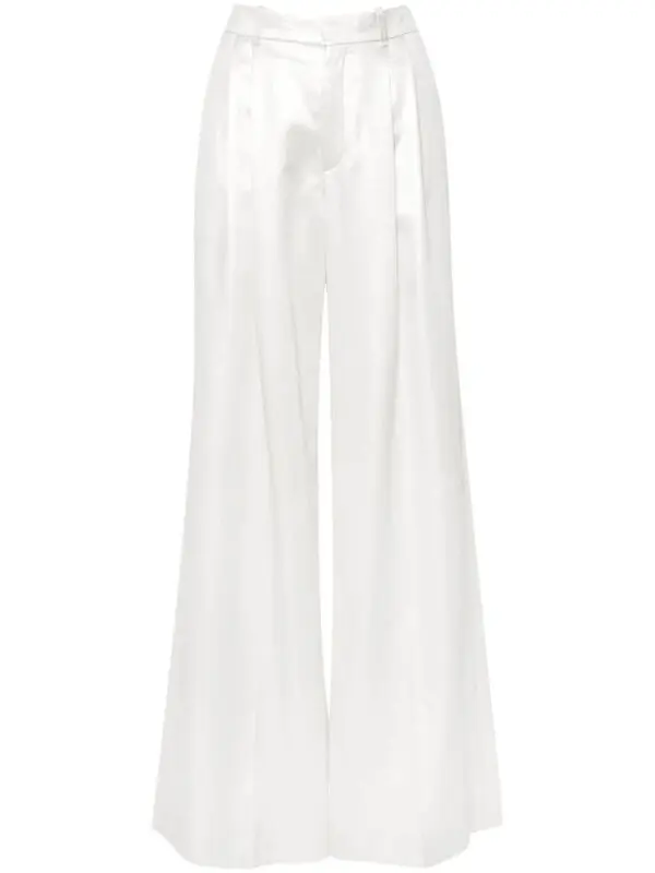 Chloé Wide-leg Silk Trousers