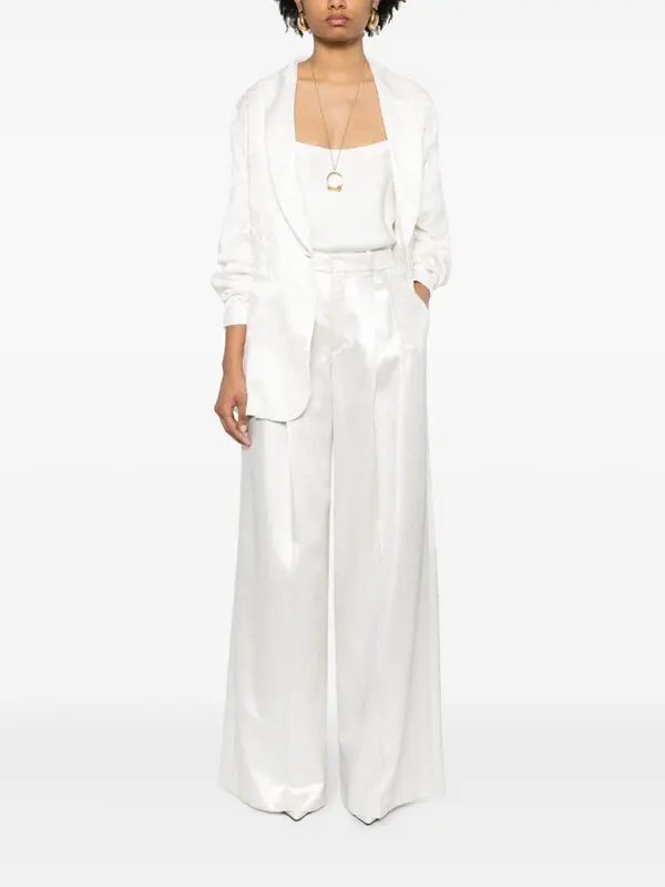 Chloé Wide-leg Silk Trousers