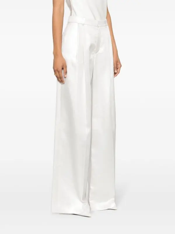 Chloé Wide-leg Silk Trousers