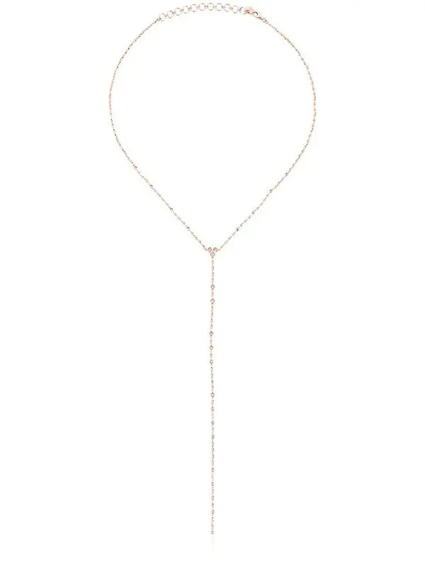 Shay Diamond Station Y Necklace - Metallic