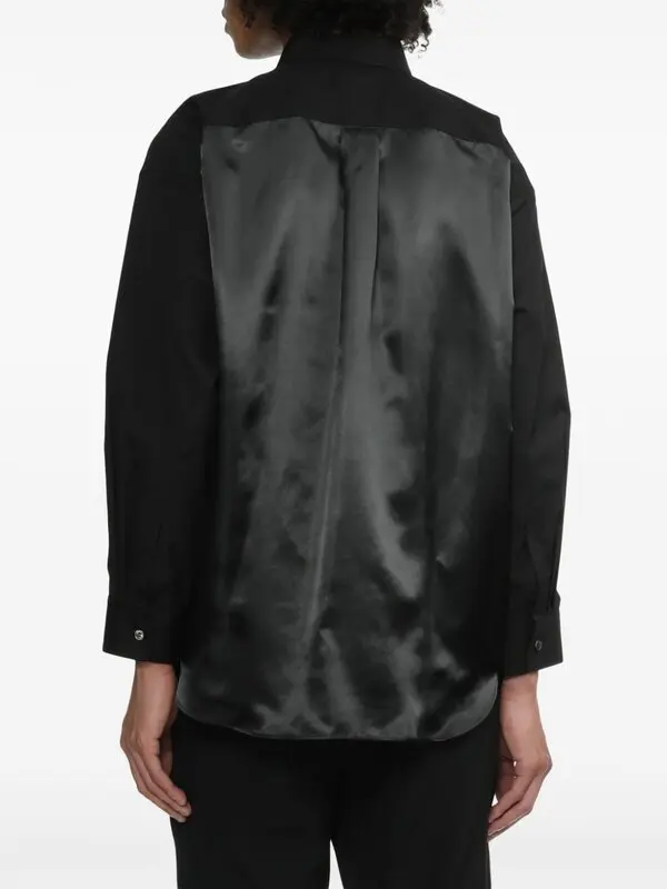 Comme Des Garçons Satin-panelled Shirt