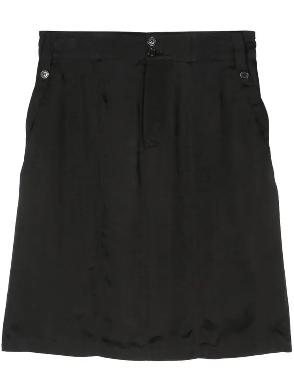 Saint Laurent Twill-weave Mini Skirt - Black