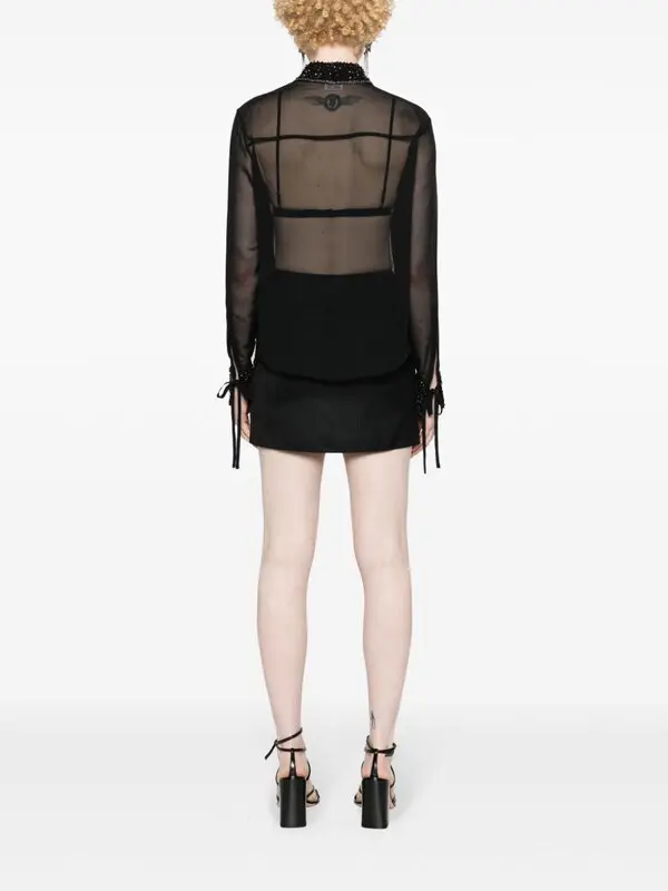 BLUGIRL Bead-detailing Chiffon Blouse