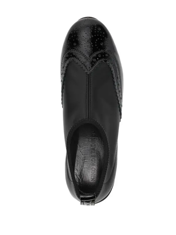 Kiko Kostadinov Sonia Slip-On Brogues In Black - 57% Off