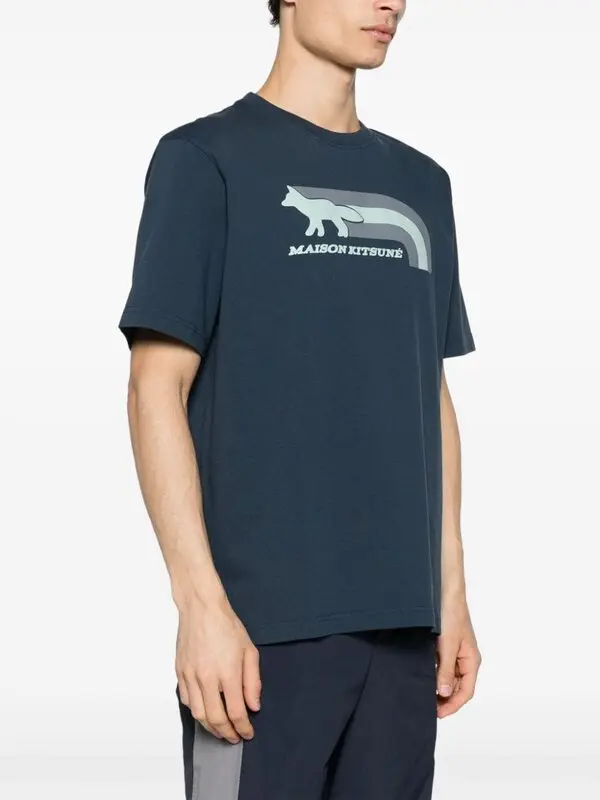 Maison Kitsuné Fox-motif Cotton T-shirt
