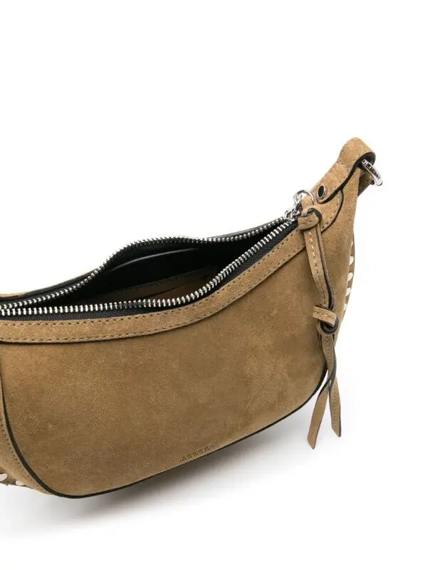 Isabel Marant Étoile Oskan Studded Shoulder Bag - Neutrals