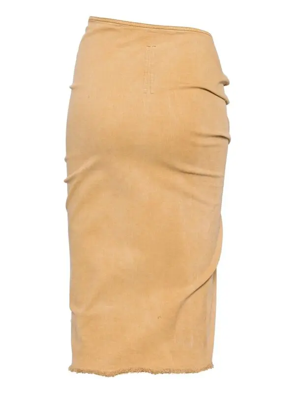 Rick Owens Edfu Front-slit Denim Skirt
