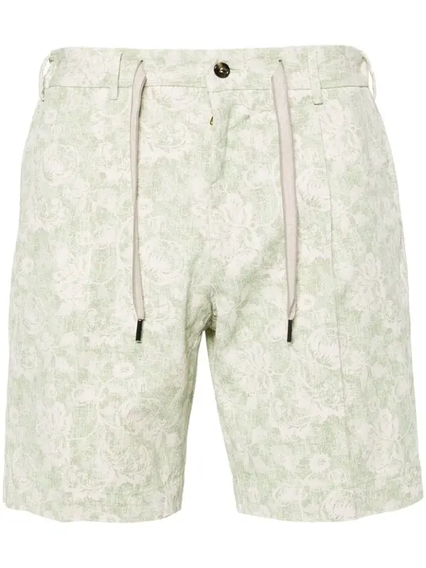 DELL'OGLIO Floral-print Bermuda Shorts