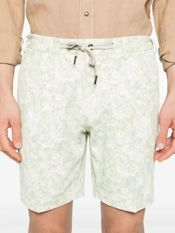 DELL'OGLIO Floral-print Bermuda Shorts