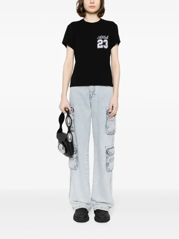 Off-White Logo Print Cotton T-shirt