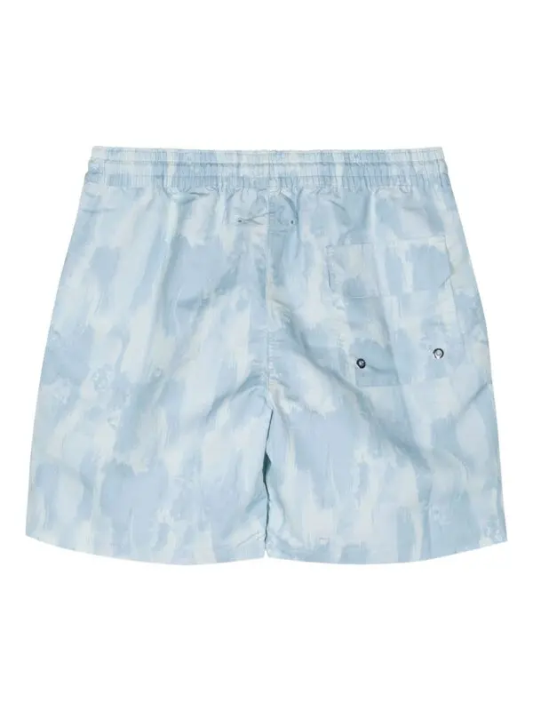 Frescobol Carioca Seascape Abstract-print Swim Shorts