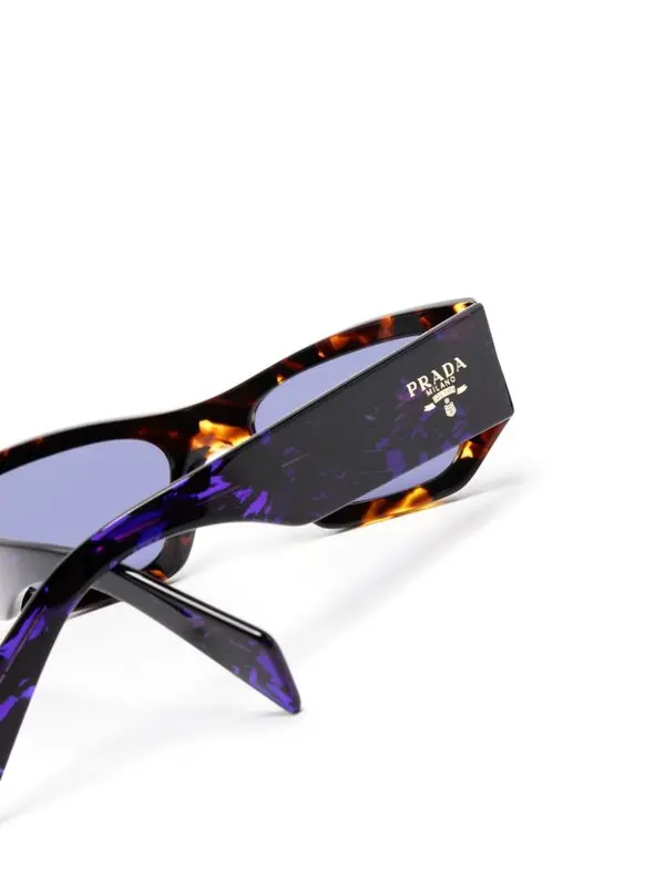 Prada Tortoiseshell Rectangle Sunglasses