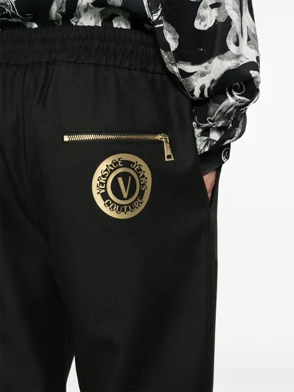 Versace V-emblem Tapered Trousers
