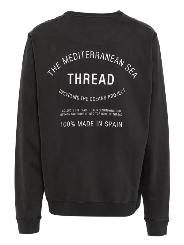 ECOALF Slogan-print Crew-neck Sweatshirt