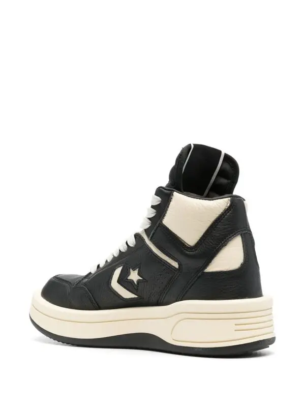 CONVERSE Rick Owens Drkshdw X Drkshdw Turbowpn Leather Sneakers - Black