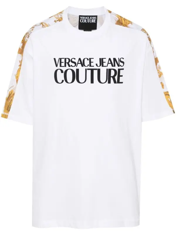Versace Logo-print Cotton T-shirt - White