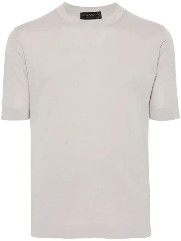 DELL'OGLIO Crew-neck Cotton T-shirt