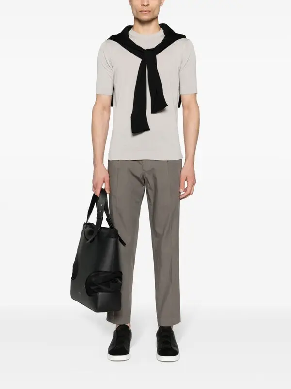 DELL'OGLIO Crew-neck Cotton T-shirt
