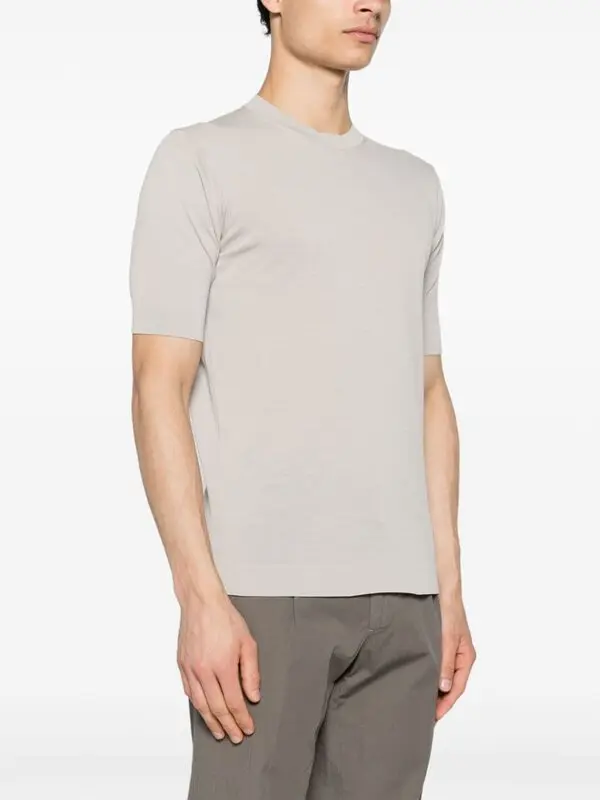 DELL'OGLIO Crew-neck Cotton T-shirt