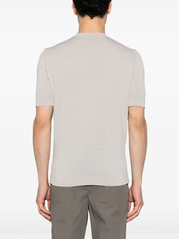 DELL'OGLIO Crew-neck Cotton T-shirt