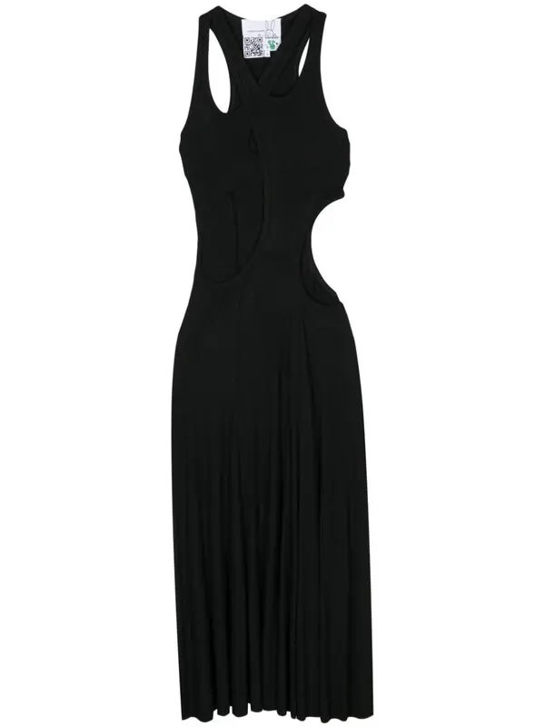 Natasha Zinko Cut-out Ribbed Maxi Dress