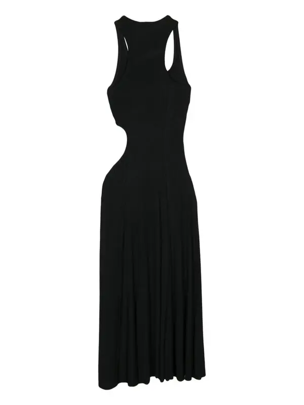 Natasha Zinko Cut-out Ribbed Maxi Dress