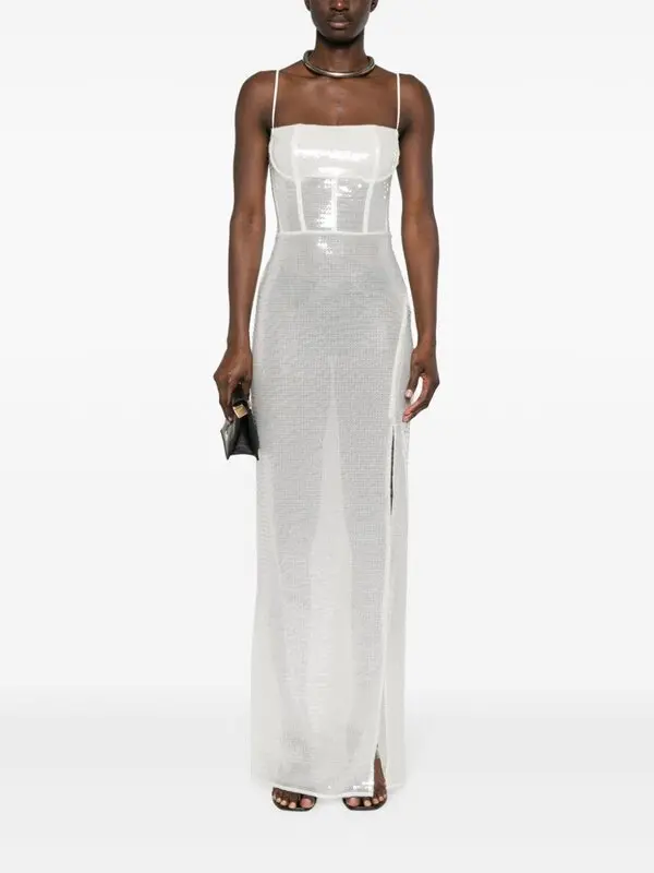 nensi dojaka sequin dress Nensi Dojaka Sequin-embellished Maxi Dress