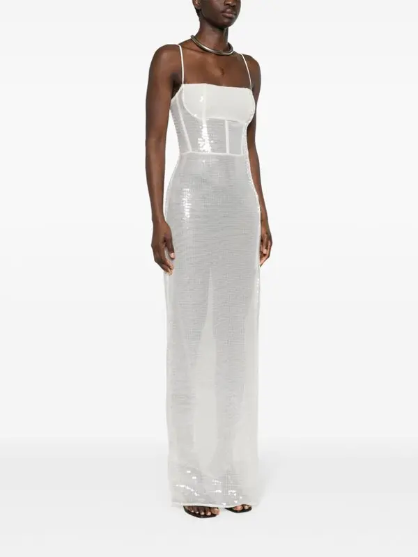 NENSI DOJAKA Sequinned Maxi Dress
